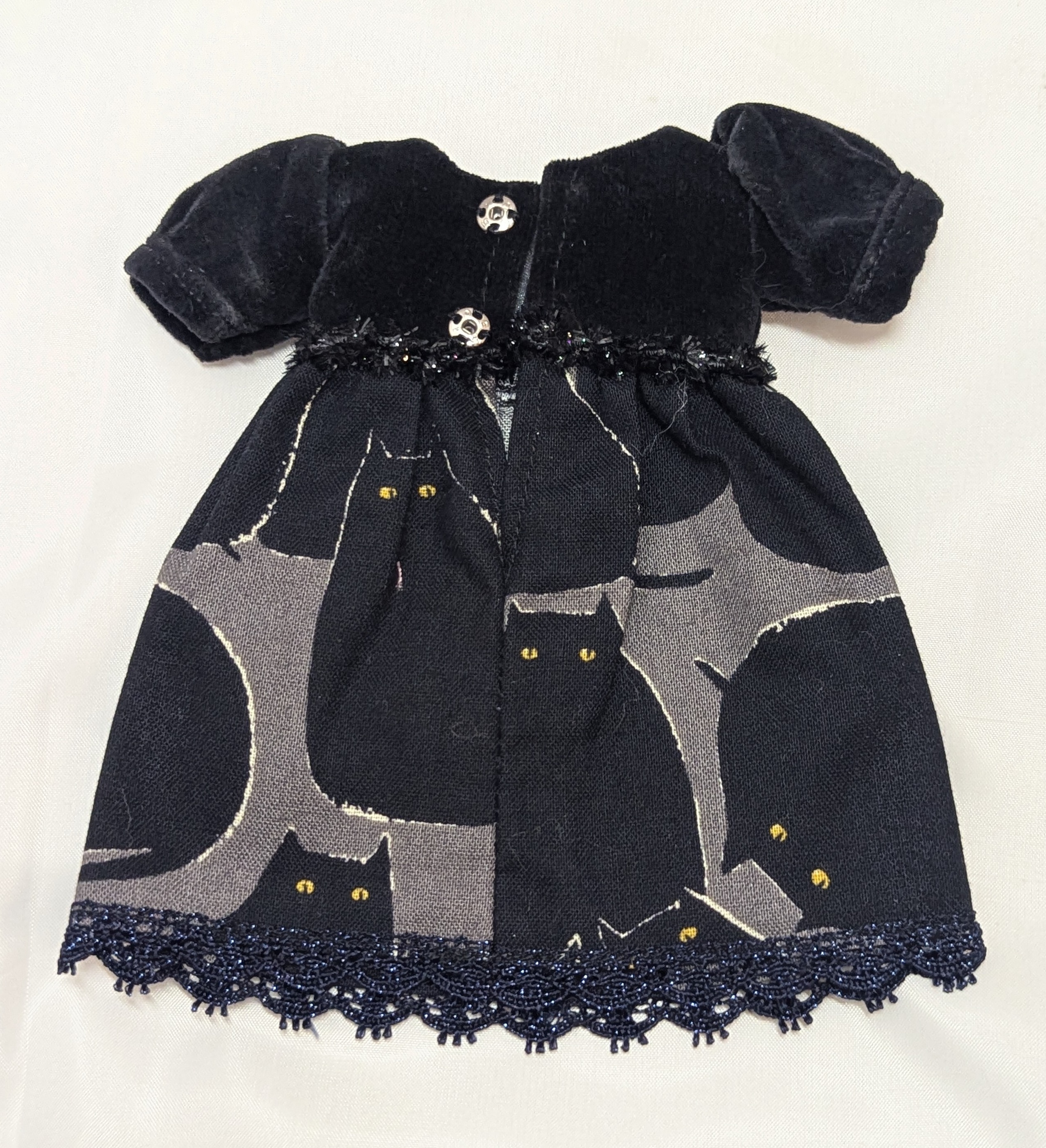nananogh chocolata ドール衣装 ハロウィン風ゴシックドレス 黒猫柄 | まんだらけ Mandarake