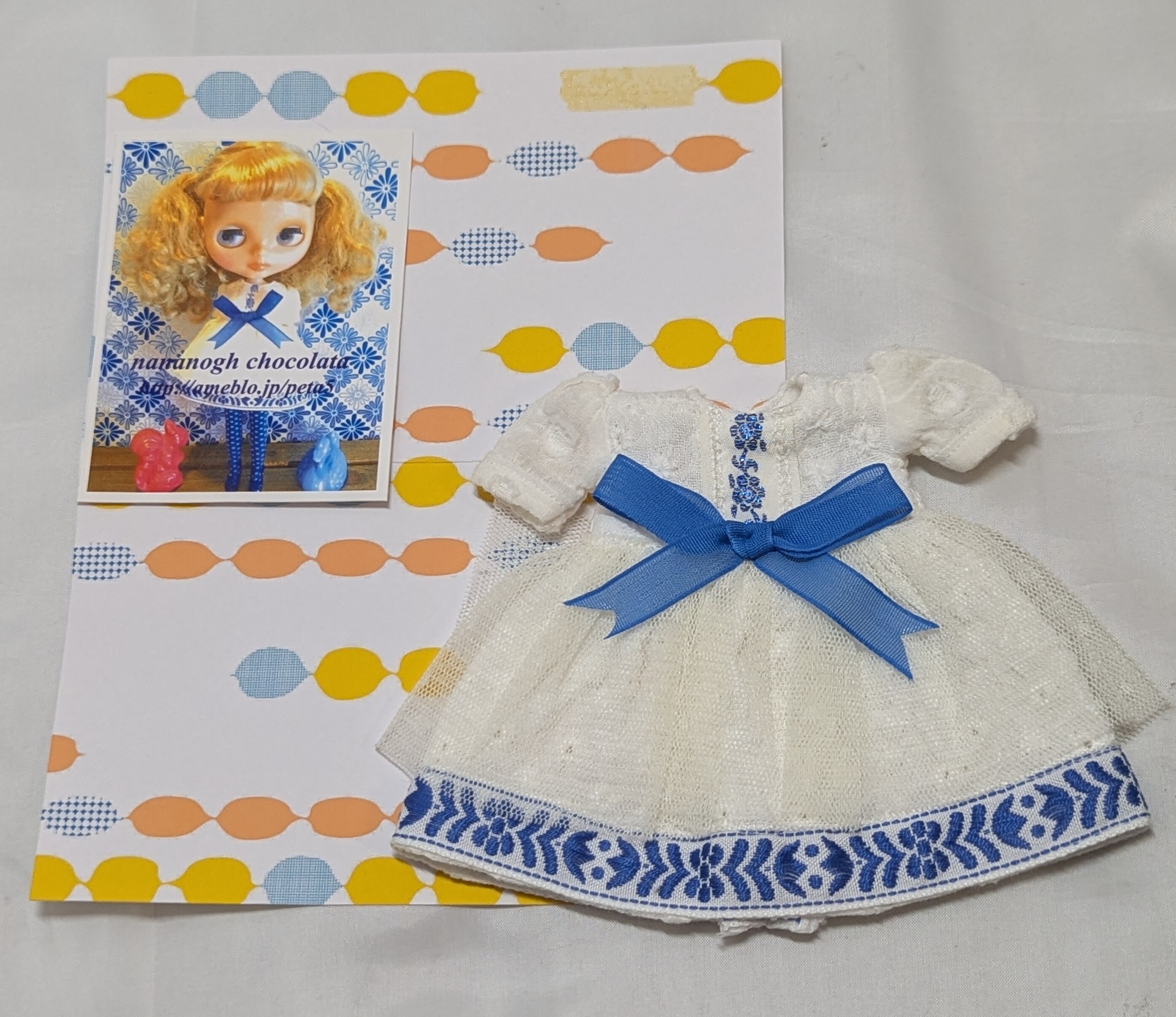 nananogh chocolata ドール衣装 サマーチュールワンピース ホワイト系 | まんだらけ Mandarake