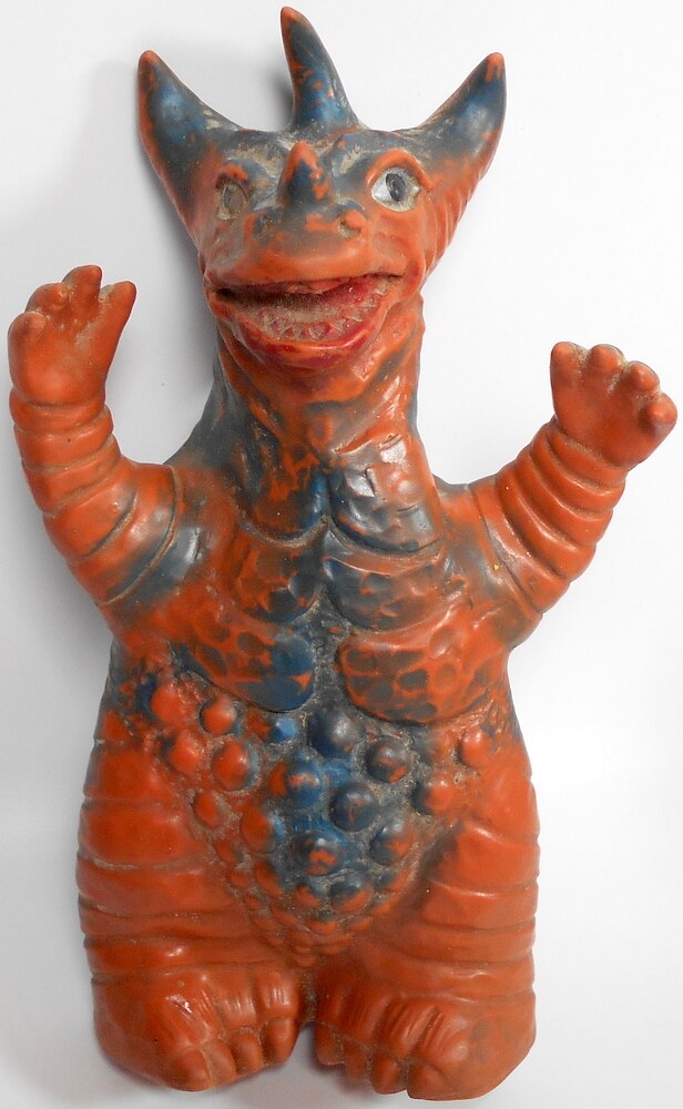 Maker unknown Original Kaiju Hand dance 4-horn Kaiju (commonly known as brown / blue silver ...