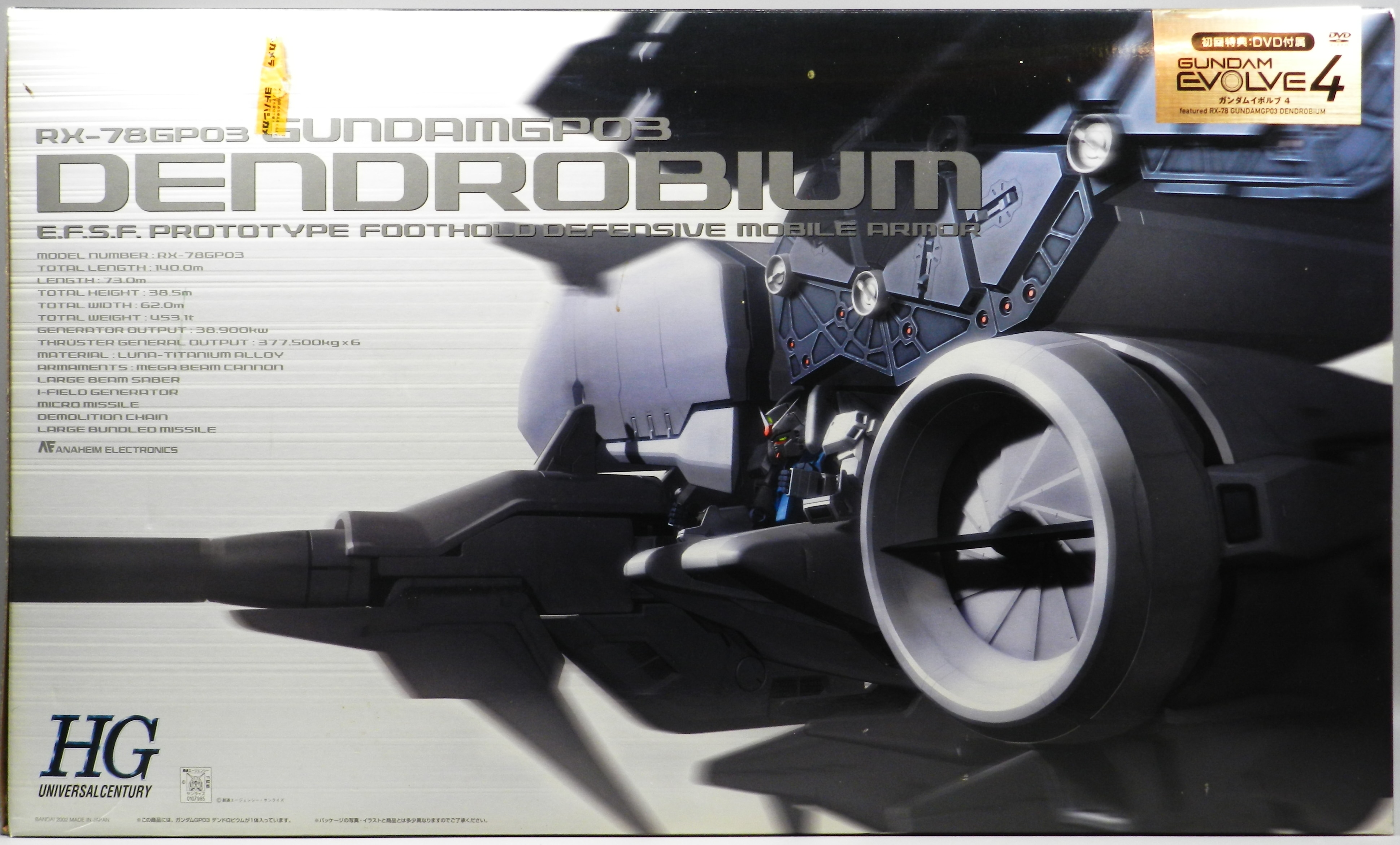 バンダイ HGUC 機動戦士ガンダム0083 STARDUST MEMORY デンドロビウム(初回DVD入) 28 | まんだらけ Mandarake