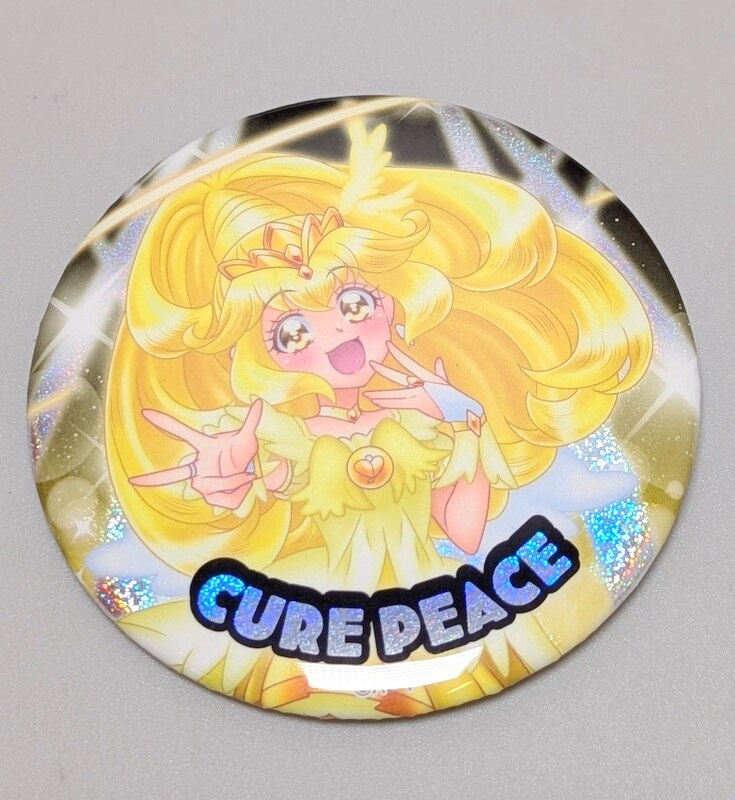 東映アニメーション 全プリキュア展 20th Anniversary LIVE! ホログラム缶バッジ2012-2014 キュアピース | まんだらけ Mandarake