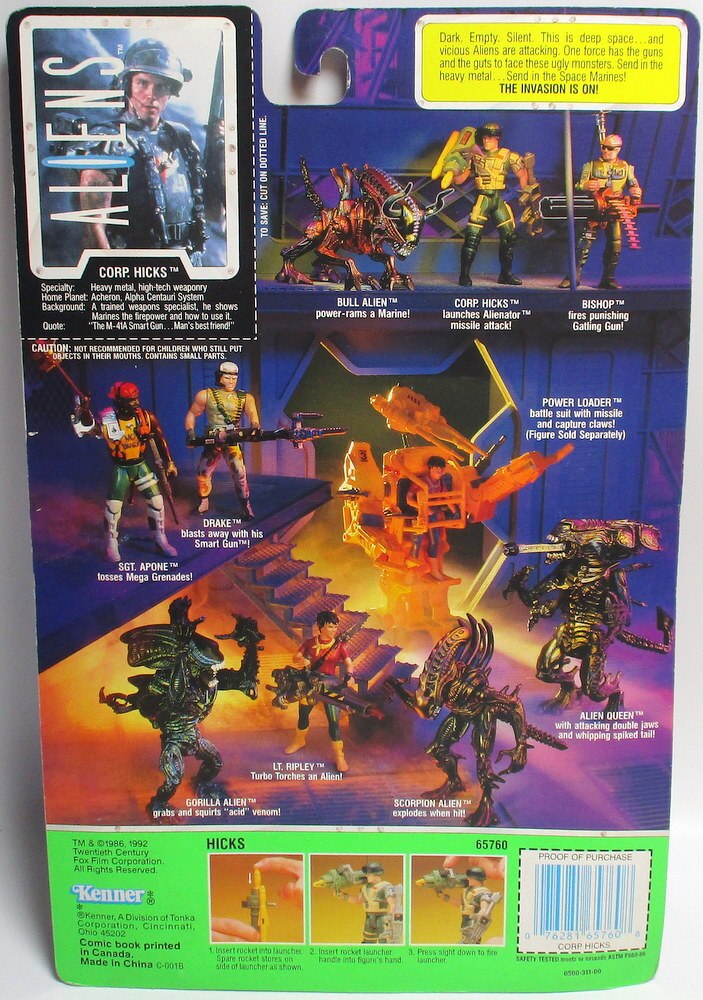 Kenner ALIENS SPACE MARINE CORP HICKS 65760 | まんだらけ Mandarake