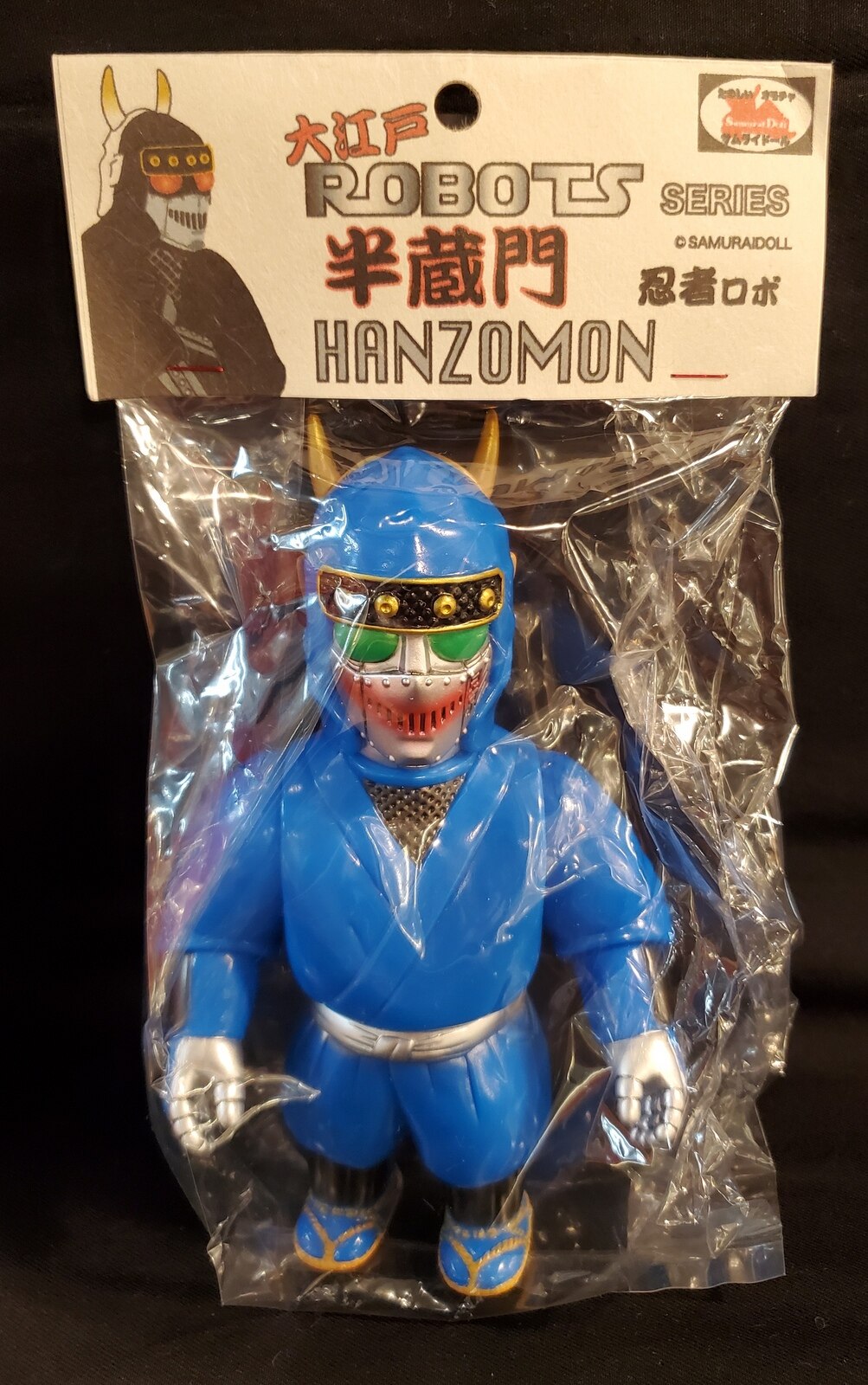SamuraiDoll 大江戸ROBOTSシリーズ 忍者ロボ半蔵門 ブルーX般若(木彫) | まんだらけ Mandarake