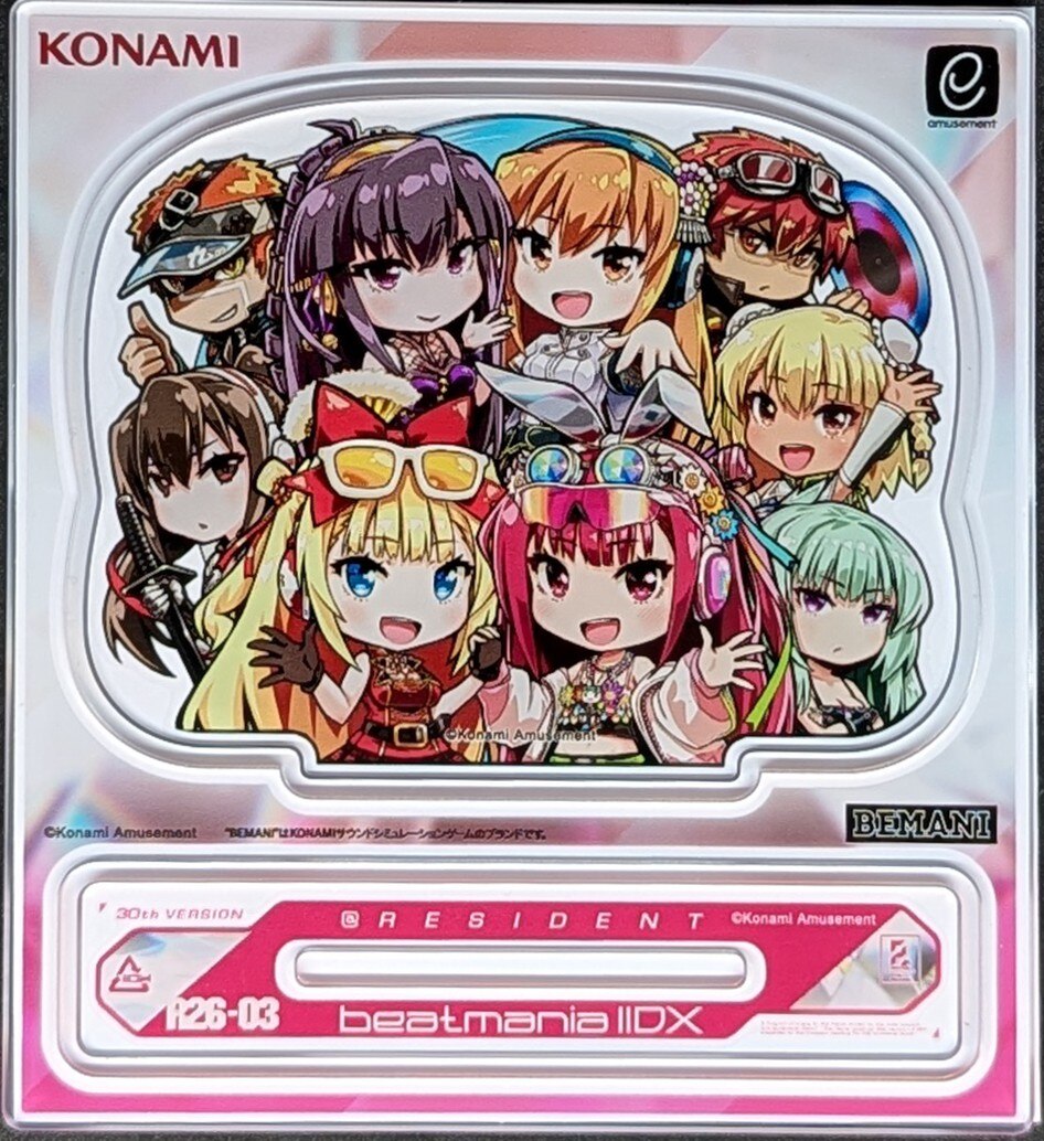 KONAMI beatmaniaⅡDX 30 RESIDENT オリジナルグッズキャンペーン キャラクタースタンド R26-03 | まんだらけ Mandarake