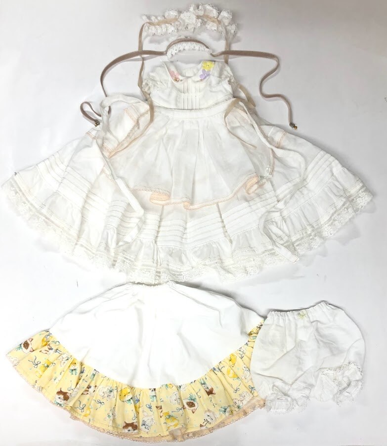 7mm SDサイズ衣装 ドール服 ホワイトエプロン付きワンピース | まんだらけ Mandarake
