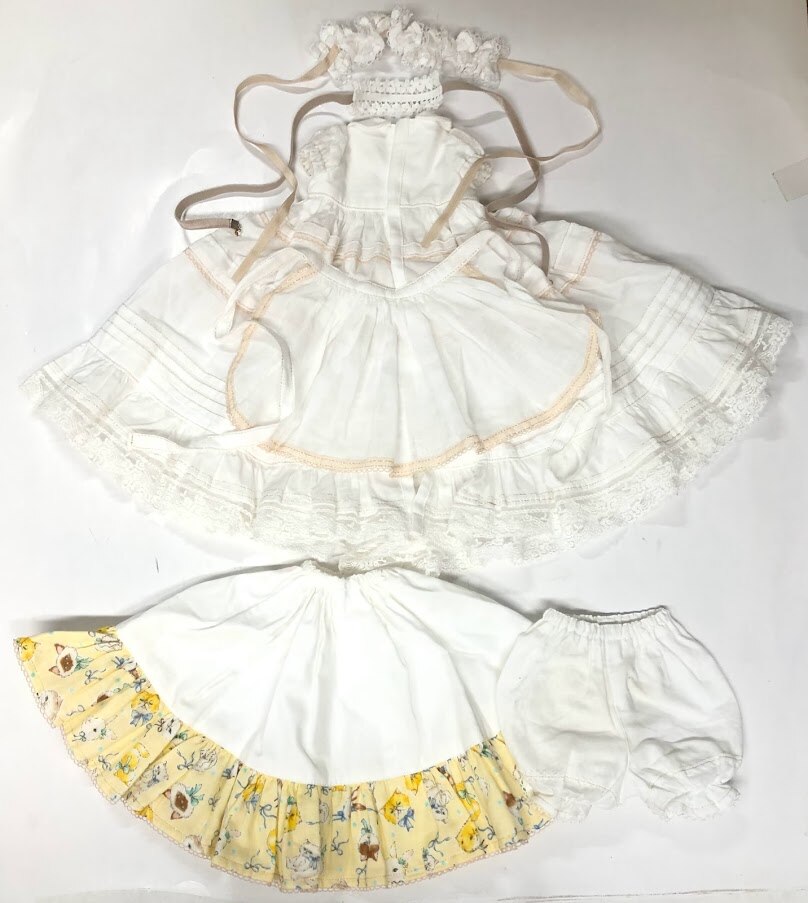 7mm SDサイズ衣装 ドール服 ホワイトエプロン付きワンピース | まんだらけ Mandarake