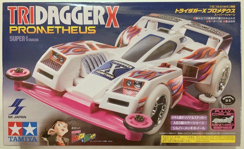 Tamiya / SK Japan full cowl Mini 4WD Tri-dagger X Prometheus (Clear ...