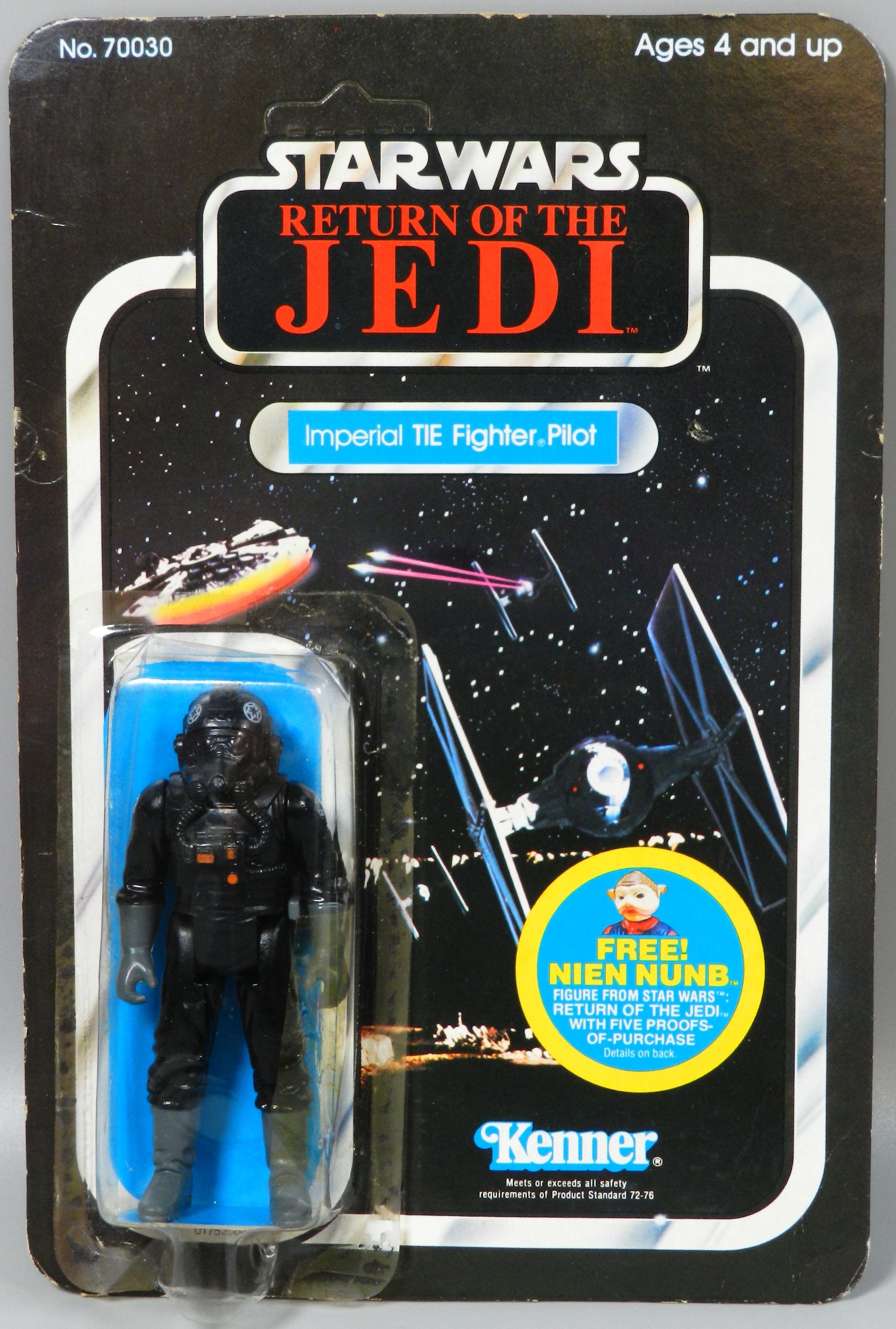 KENNER (オールド) (48バック) ACTION FIGURES IMPERIAL TIE FIGHTER PILOT 3.5インチ | まんだらけ Mandarake