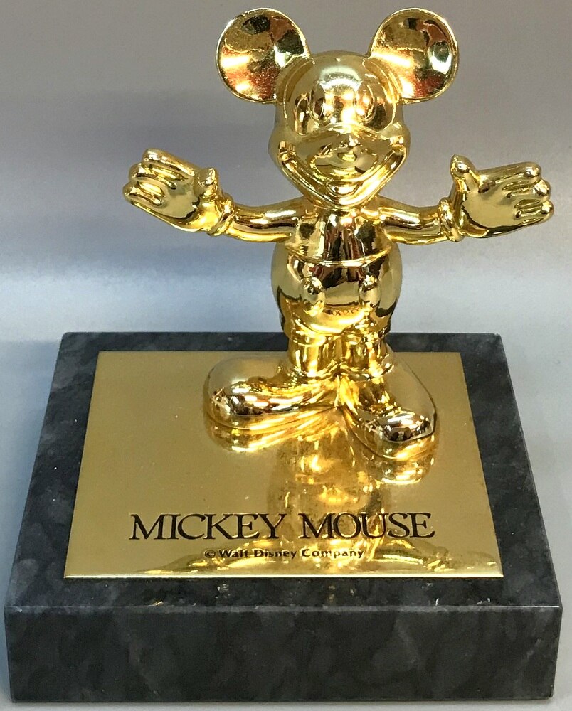 Wald Disney Company Mickey Golden Statue | MANDARAKE 在线商店