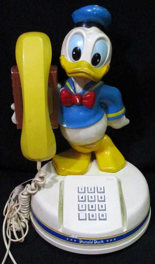 Kandatsushinkogyo Donald Duck push phone made by 1981 | Mandarake ...