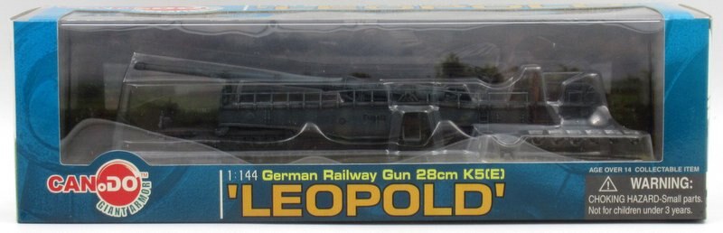 DRAGON 1/144 GIANT ARMOR German Railway Gun 28cm K5[E] `LEOPOLD' Gray ...
