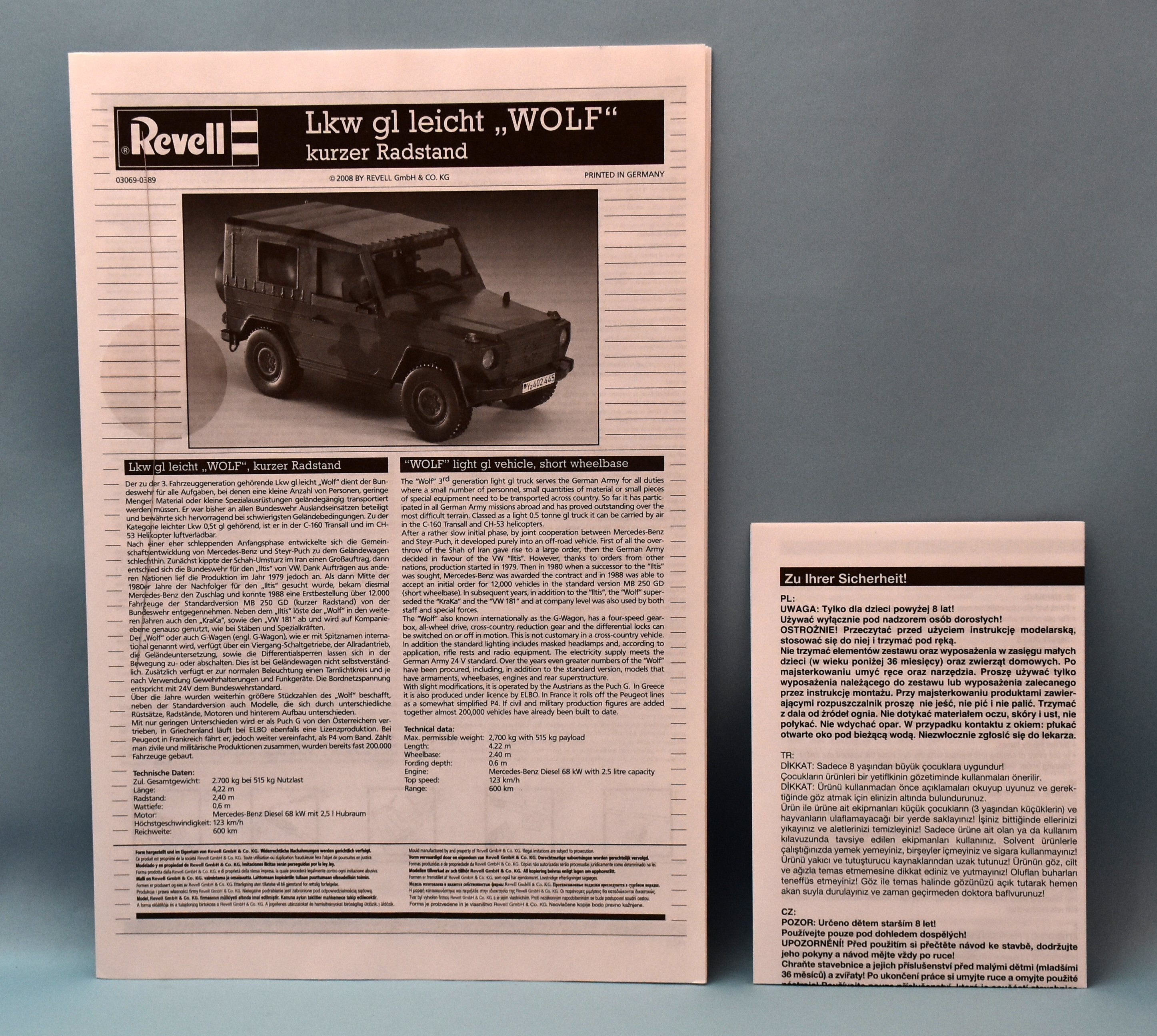 Revell 1/35 Lkw gl Leicht “WOLF” short wheelbase 03069 | まんだらけ Mandarake