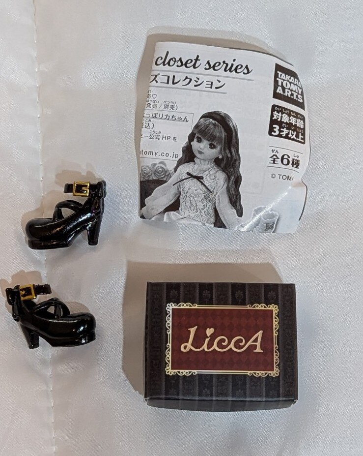タカラトミーアーツ Licca closet series シューズコレクション ロリータリボン ブラック | まんだらけ Mandarake