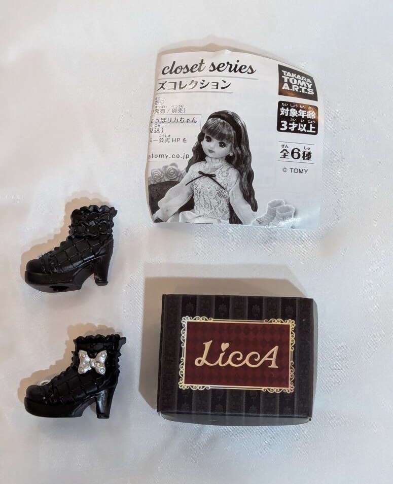 タカラトミーアーツ Licca closet series シューズコレクション ノワールブーティー ブラック | まんだらけ Mandarake