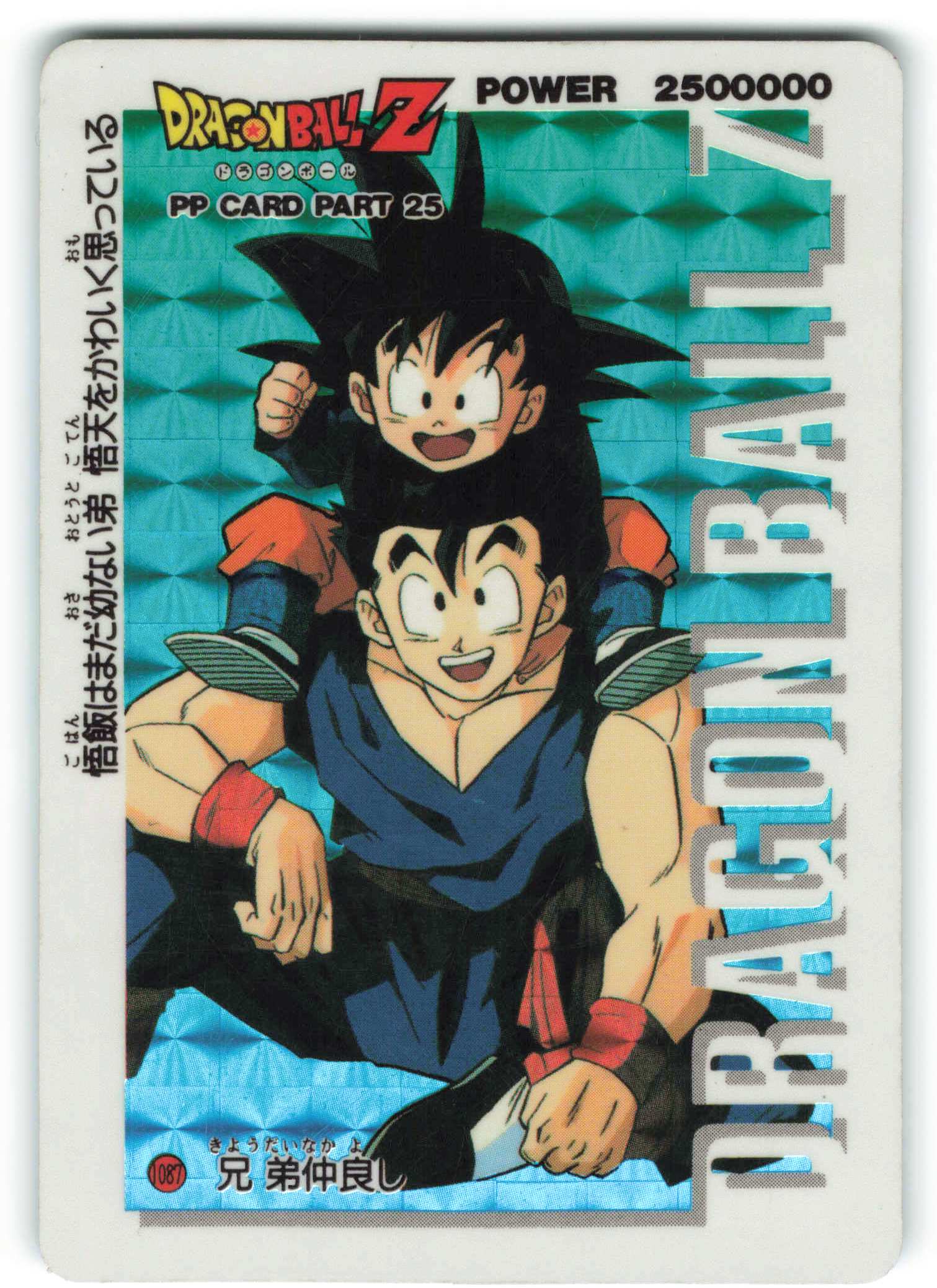 アマダ ドラゴンボール/PPカード アマダ/25弾 兄弟仲良し! 1087 | まんだらけ Mandarake