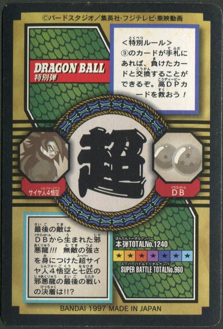 Bandai Tokubetsu-dan Infinite Power, Super Saiyan 4!!! (1997) 80 | MANDARAKE 在线商店