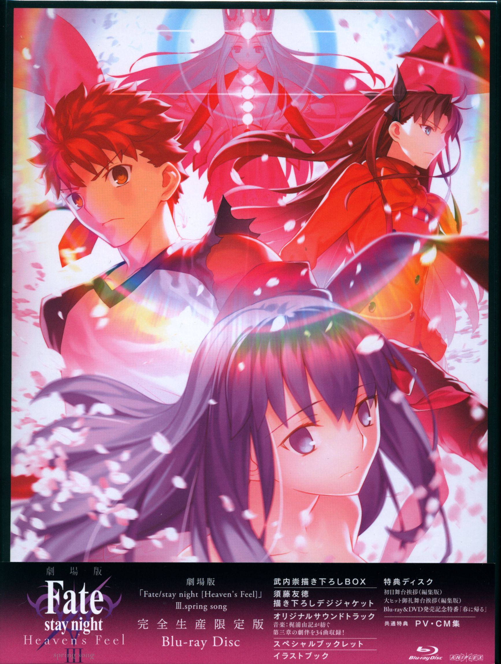アニメBlu-ray 限定版 劇場版 Fate/stay night[Heaven's Feel] 3 spring song | まんだらけ Mandarake