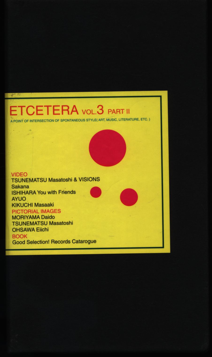 VHS ETCETERA VOL.3 PART.2 | まんだらけ Mandarake