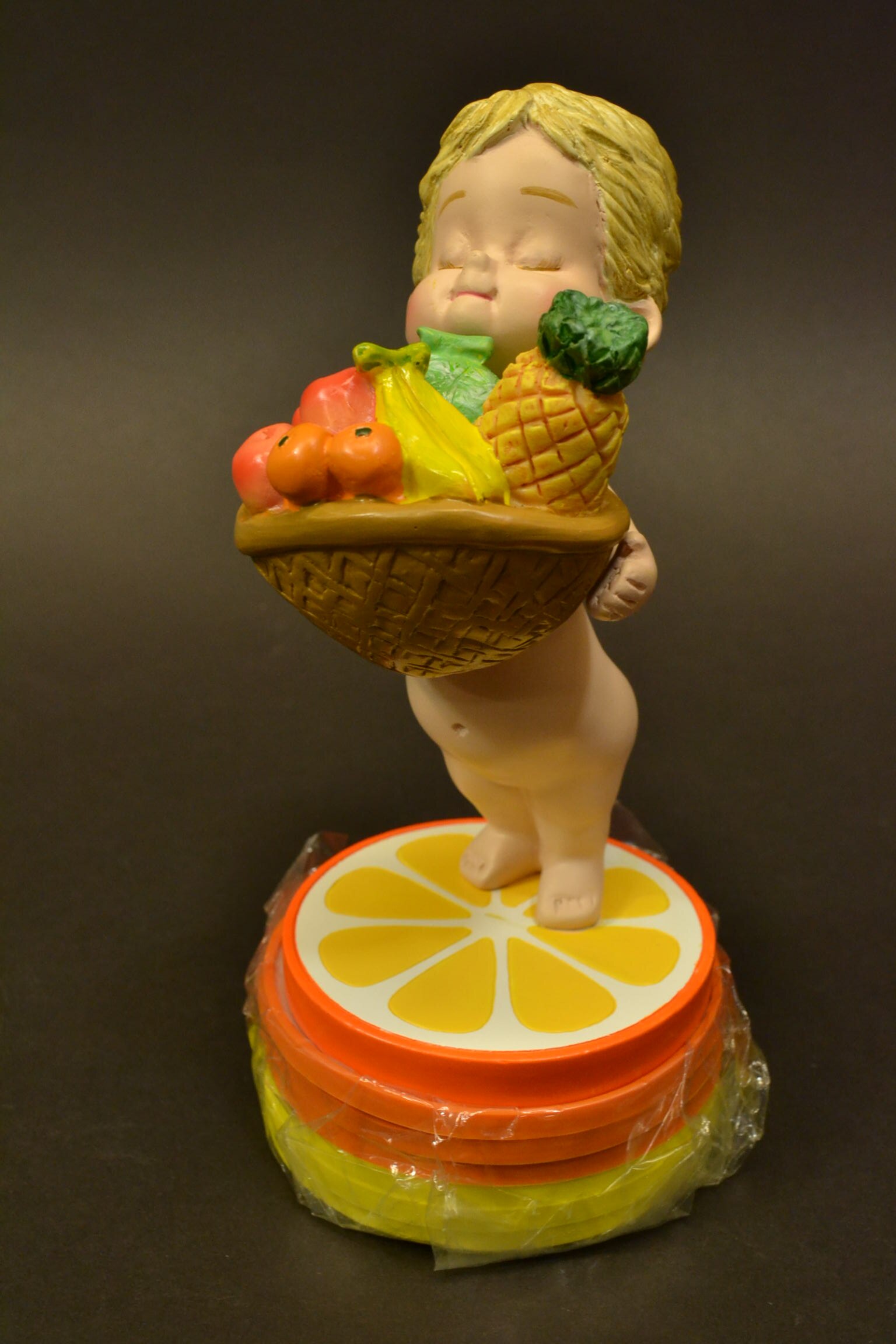 高島屋 果物籠を抱えるローズちゃん コースター6枚セット 本体14cm | まんだらけ Mandarake