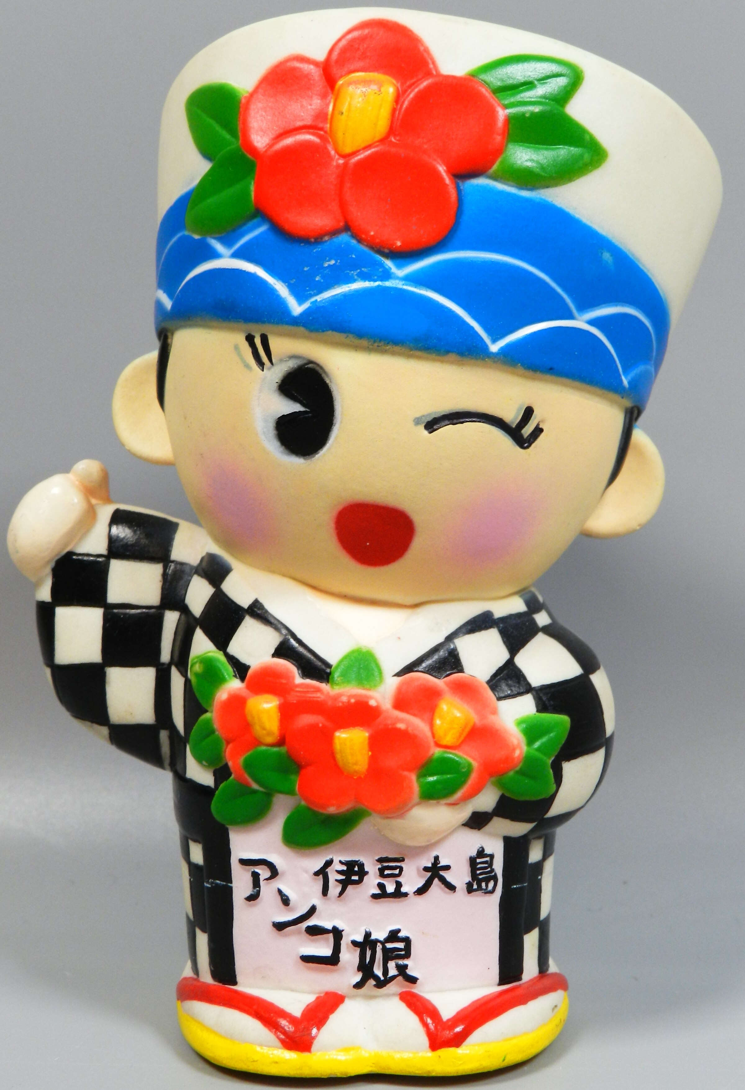 ソフビ製 伊豆大島 伊豆大島 アンコ娘 貯金箱/115mm H115mm | まんだらけ Mandarake