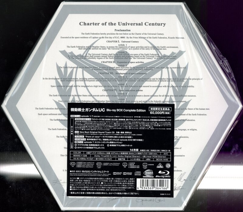 バンダイビジュアル アニメBlu-ray 機動戦士ガンダムUC Blu-ray BOX Complete Edition*未開封/輸送箱イタミ | まんだらけ Mandarake
