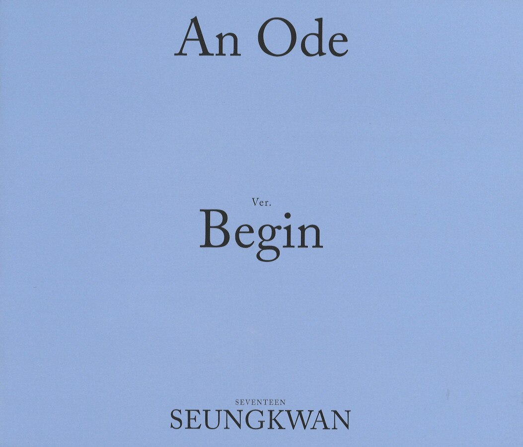 SEVENTEEN An Ode SEUNGKWAN ブックレット Begin | まんだらけ Mandarake