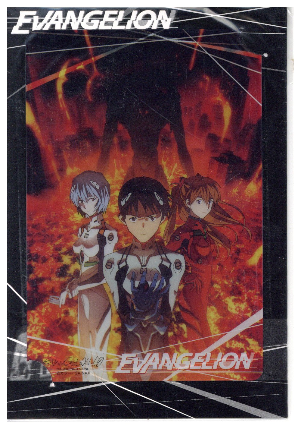 Movic clear postcard set of 2 Shinji Ikari / Rei Ayanami / Asuka / Misato Katsuragi / Kaworu ...