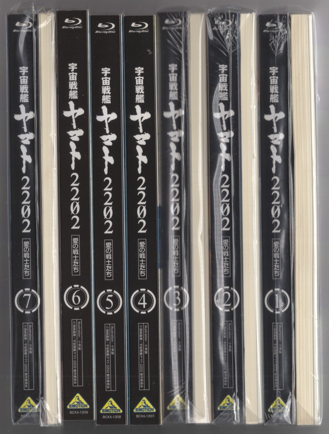 アニメBlu-ray 初回)劇場版 宇宙戦艦ヤマト2202 愛の戦士たち 全7巻 セット ※1.2.3巻ディスク未開封、帯欠 | まんだらけ Mandarake
