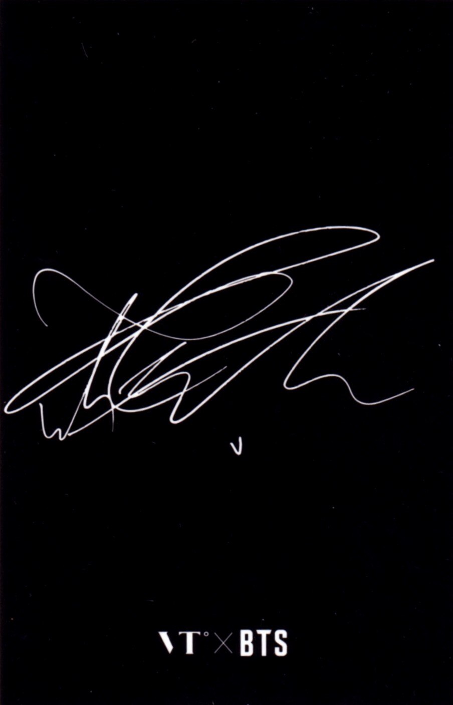 BTS VT x BTS V Trading Card Black | Mandarake Online Shop