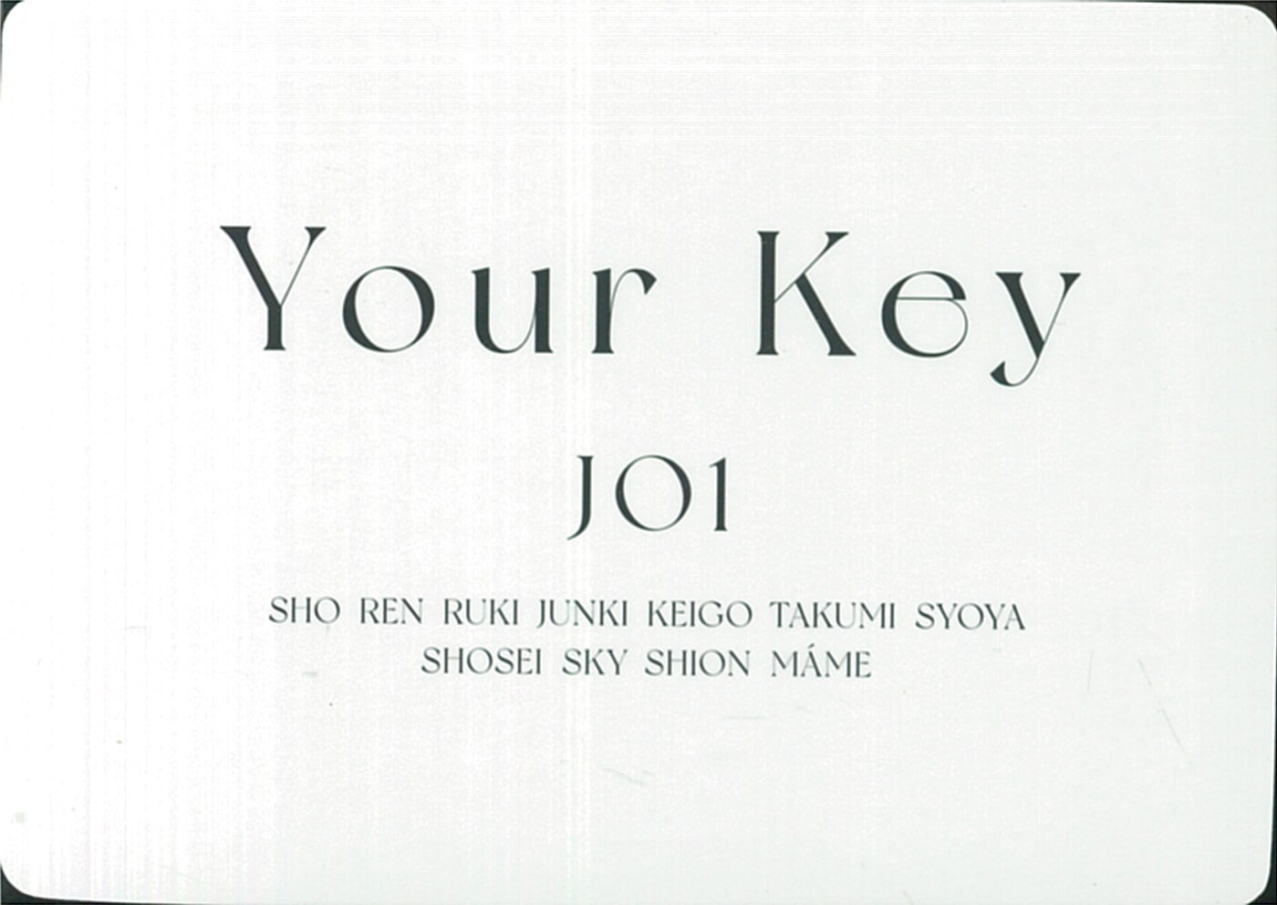 JO1 TOWER RECORDS 川尻蓮 Your Key | まんだらけ Mandarake
