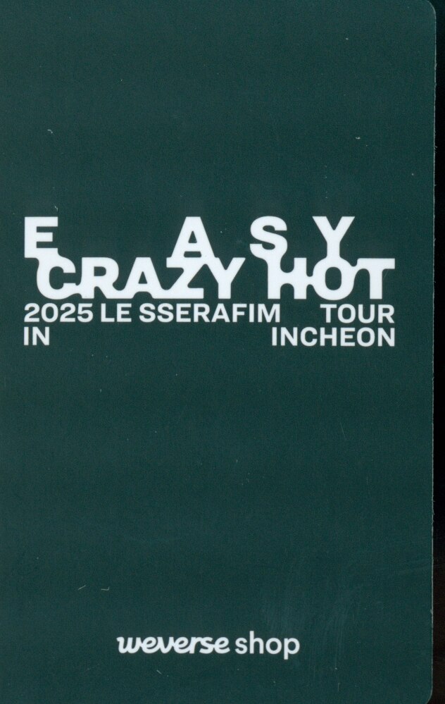 LE SSERAFIM 会場限定 CHAEWON 2025 EASY CRAZY HOT INCHEON A | まんだらけ Mandarake