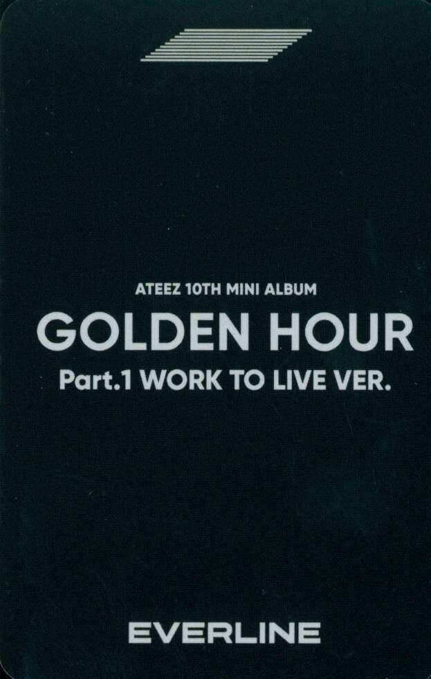 ATEEZ EVERLINE WOO YOUNG GOLDEN HOUR : Part.1 WORK TO LIVE VER. | まんだらけ ...