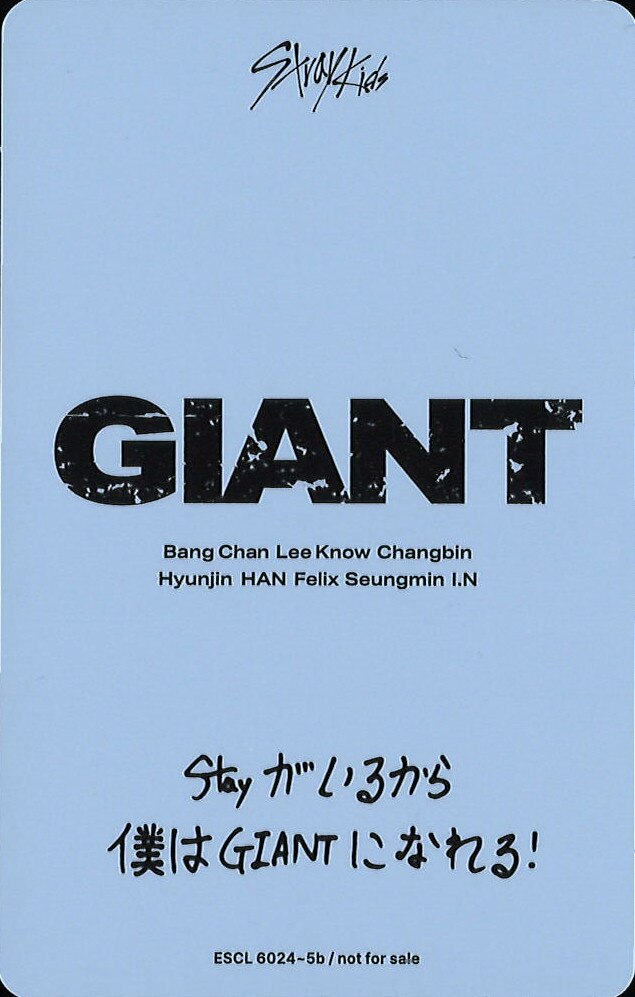Stray Kids I.N GIANT 初回限定盤A トレーディングカード A/水色 | まんだらけ Mandarake