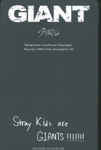 StrayKids 初回限定盤B Han GIANT B/黒 | まんだらけ Mandarake