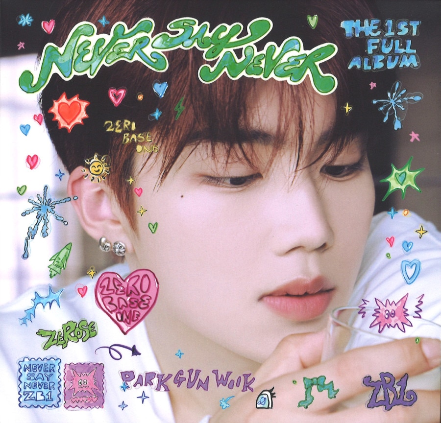CD ZEROBASEONE GUN WOOK NEVER SAY NEVER Digipack ver. *book is damaged/case scratched, damaged ...
