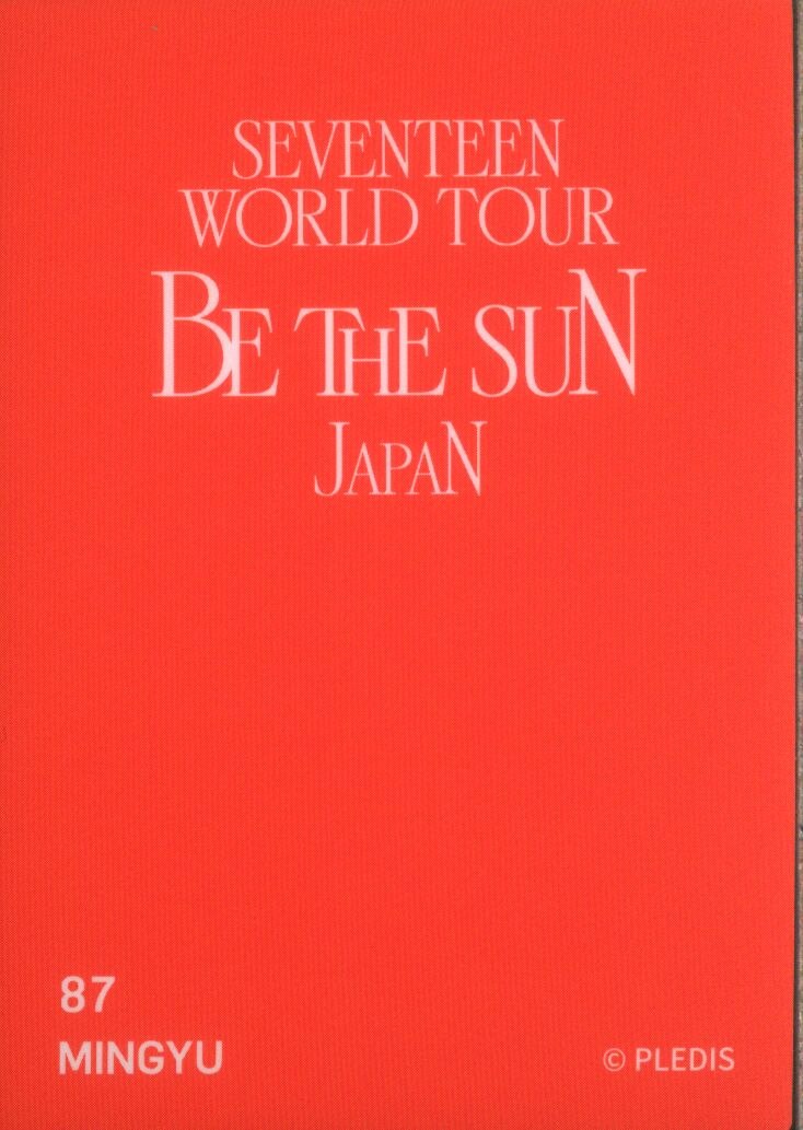 SEVENTEEN MINGYU BE THE SUN JAPAN 87 | まんだらけ Mandarake