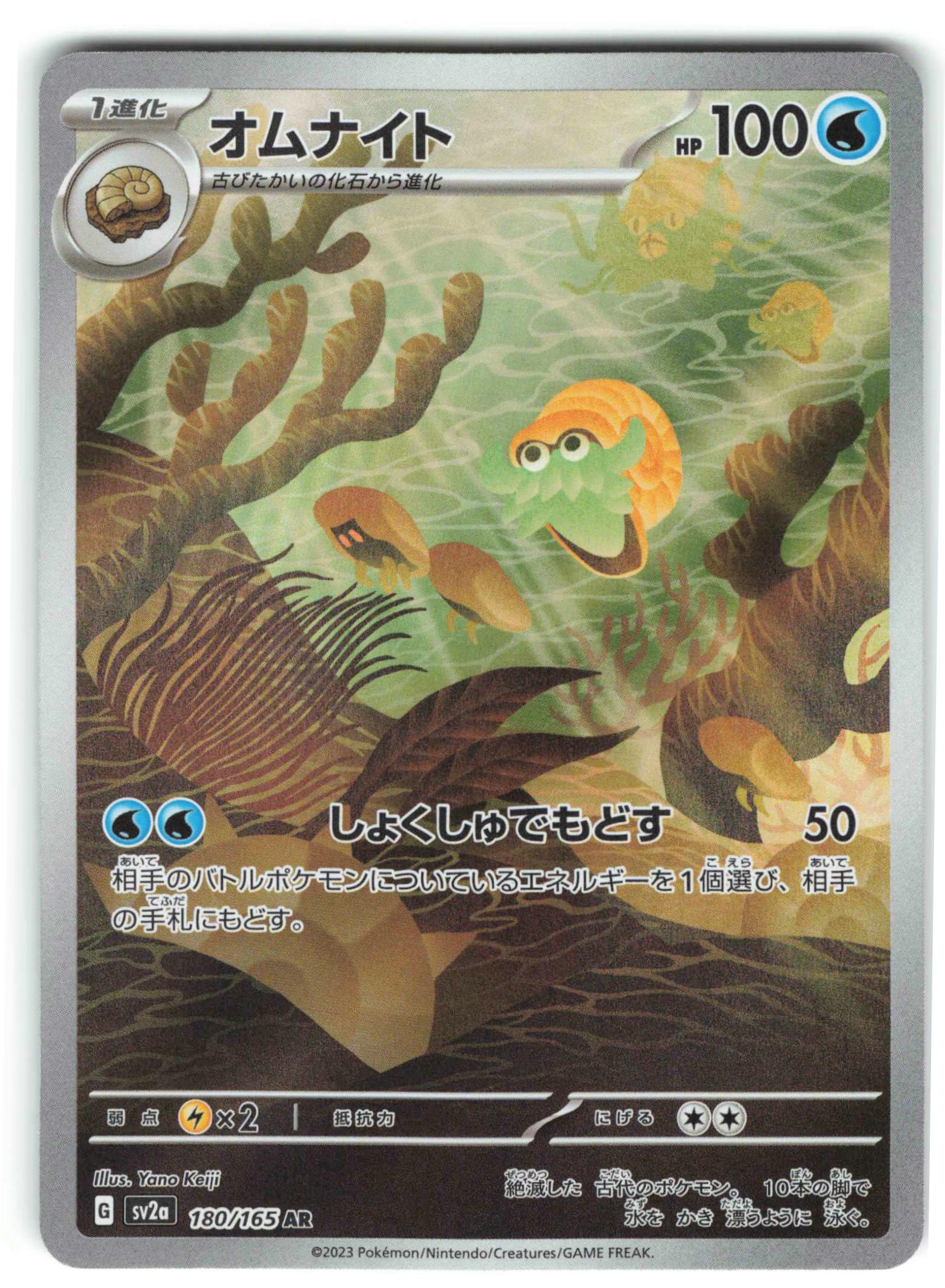 Pokemon SV2a 180/165 オムナイト AR | まんだらけ Mandarake