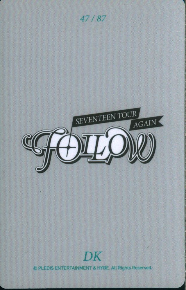 SEVENTEEN DK 2024 FOLLOW AGAIN 47 | まんだらけ Mandarake