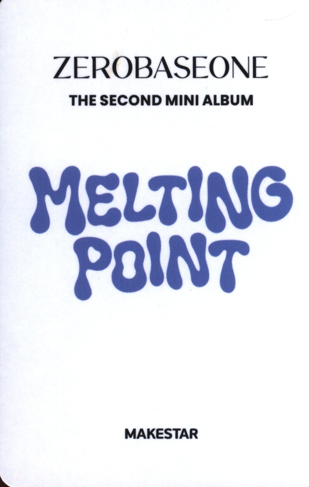 ZEROBASEONE MAKESTAR TAE RAE MELTING POINT シロクマ | まんだらけ Mandarake