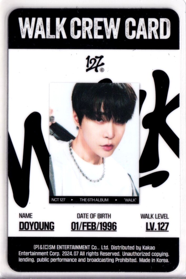 NCT 127 Poster Ver. DOYOUNG WALK IDカード | まんだらけ Mandarake