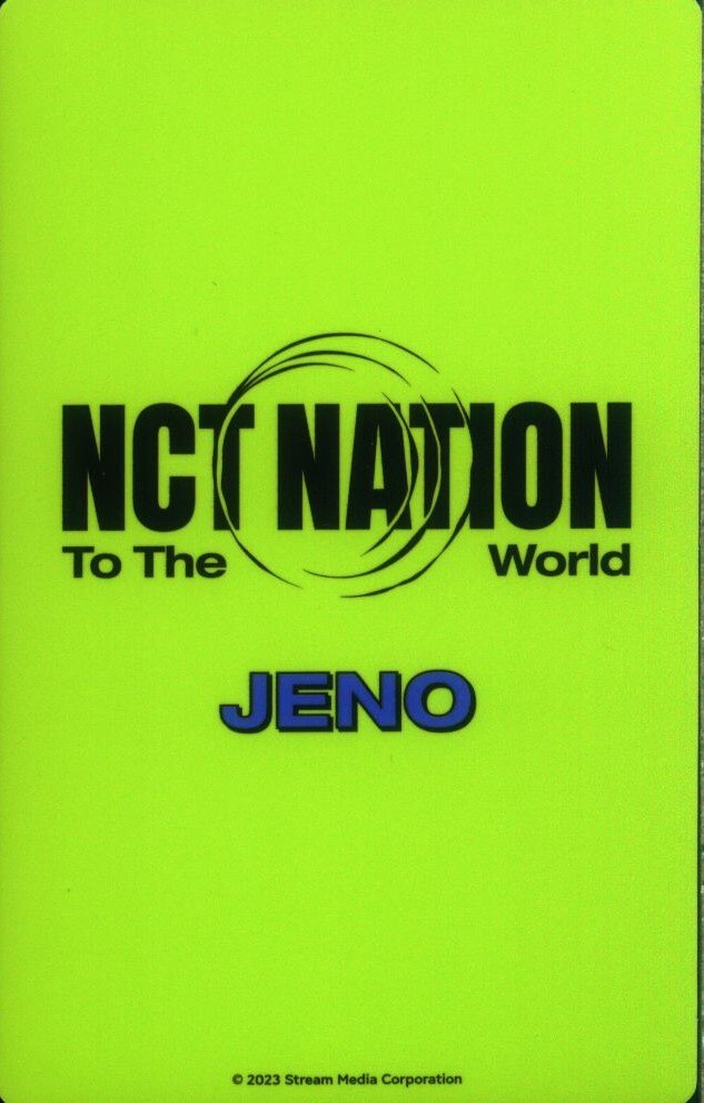 NCT Random Photocard JENO 2023 NCT NATION in JAPAN 1/3 | まんだらけ Mandarake