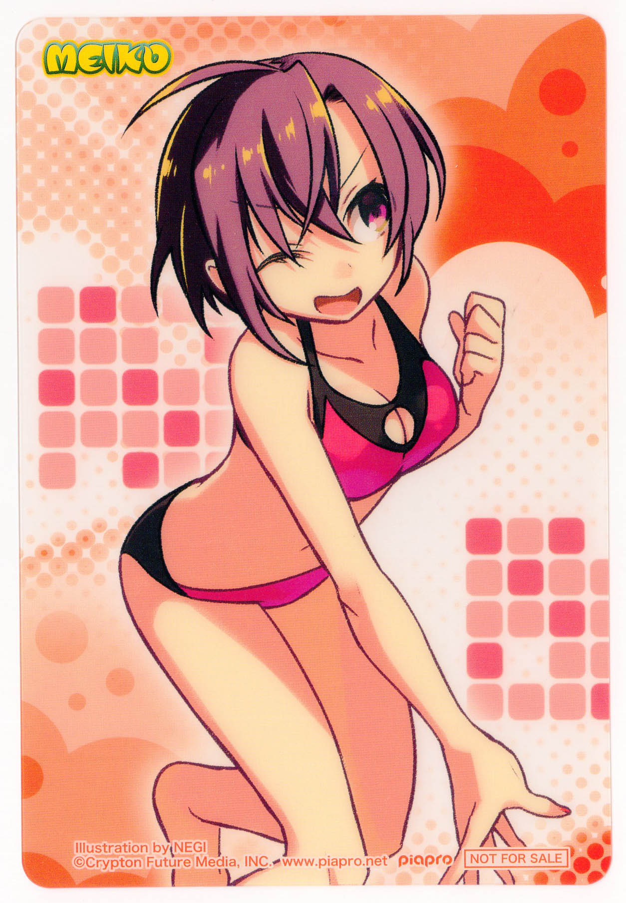 プロピア 特典クリアポストカード MEIKO/6th Anniversaryフェア | まんだらけ Mandarake