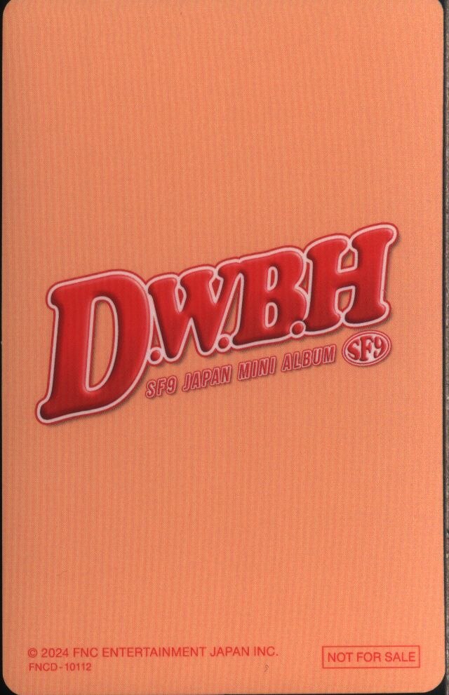 SF9 通常盤 CHA NI D.W.B.H | まんだらけ Mandarake