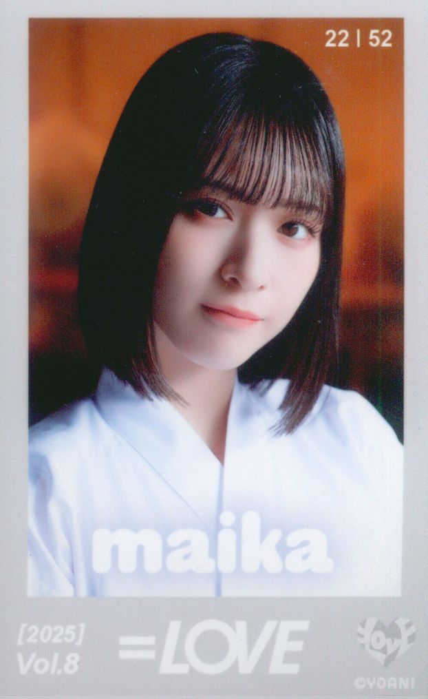 =LOVE 2025 VOL.8 佐々木舞香 ミニフォトカード 22/52 | まんだらけ Mandarake