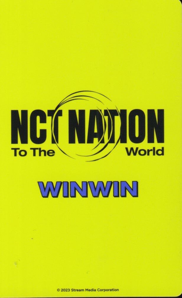 NCT Random Photo Card WINWIN 2023 NCT NATION in JAPAN 3/3 | まんだらけ Mandarake
