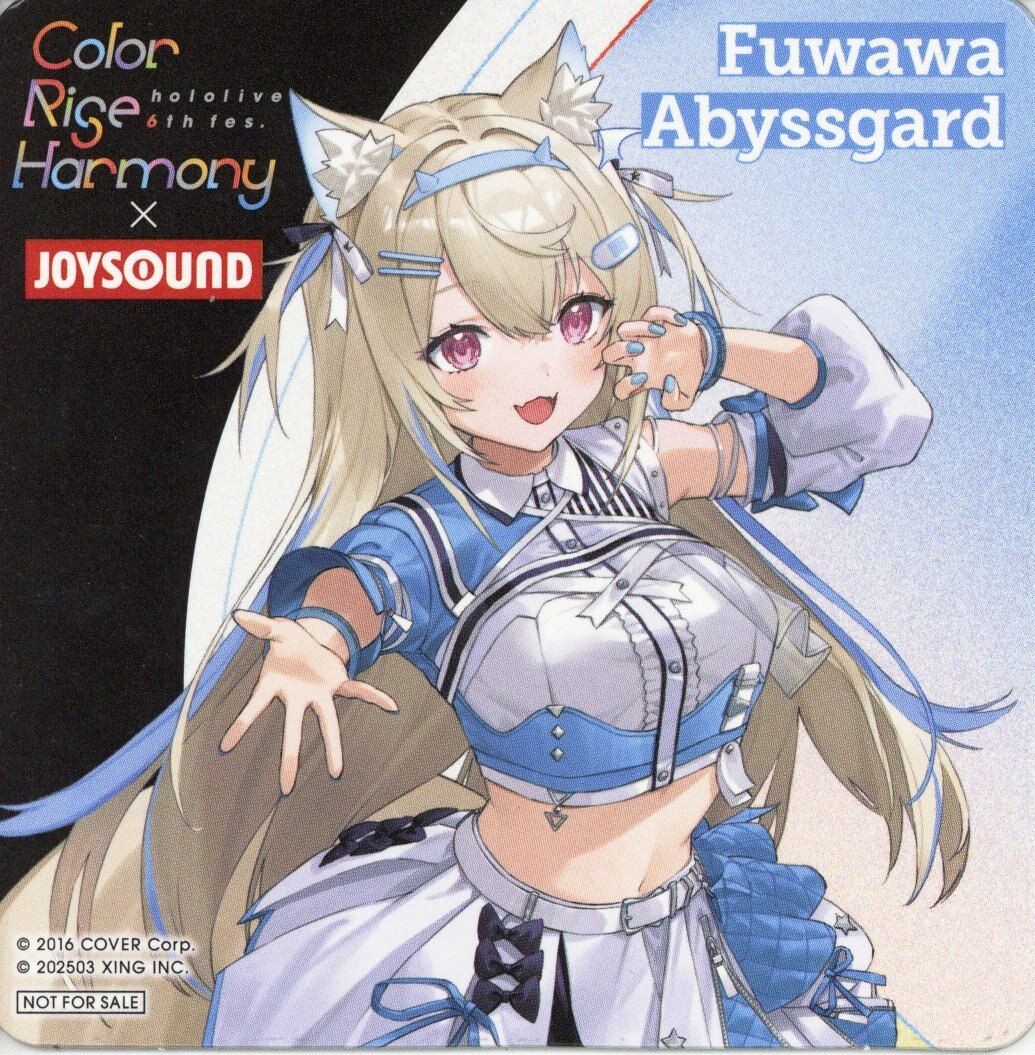 JOYSOUND 6th fes. Color Rise Harmony hololiveEN フワワ・アビスガード/特典コースター ノーマル | まんだらけ Mandarake