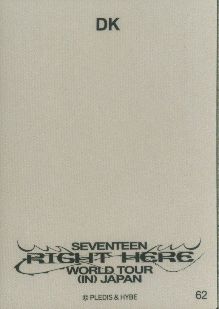 SEVENTEEN DK 2024 RIGHT HERE JAPAN 62 | まんだらけ Mandarake
