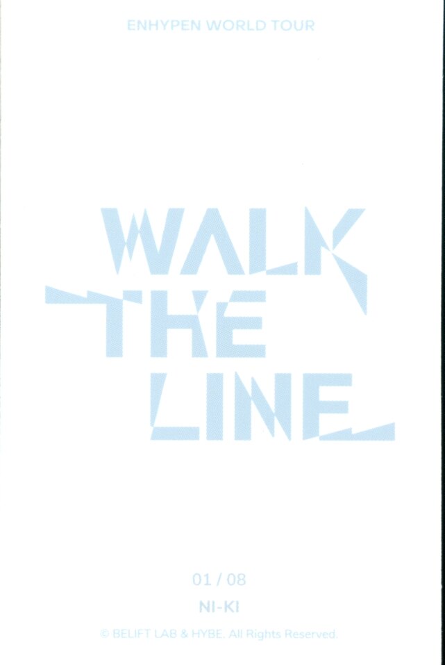 ENHYPEN NIKI 2024 WALK THE LINE 1/8 | まんだらけ Mandarake