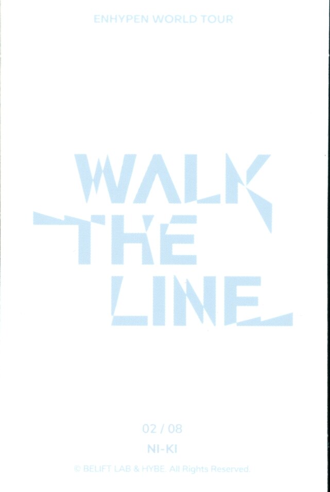 ENHYPEN NIKI 2024 WALK THE LINE 2/8 | まんだらけ Mandarake