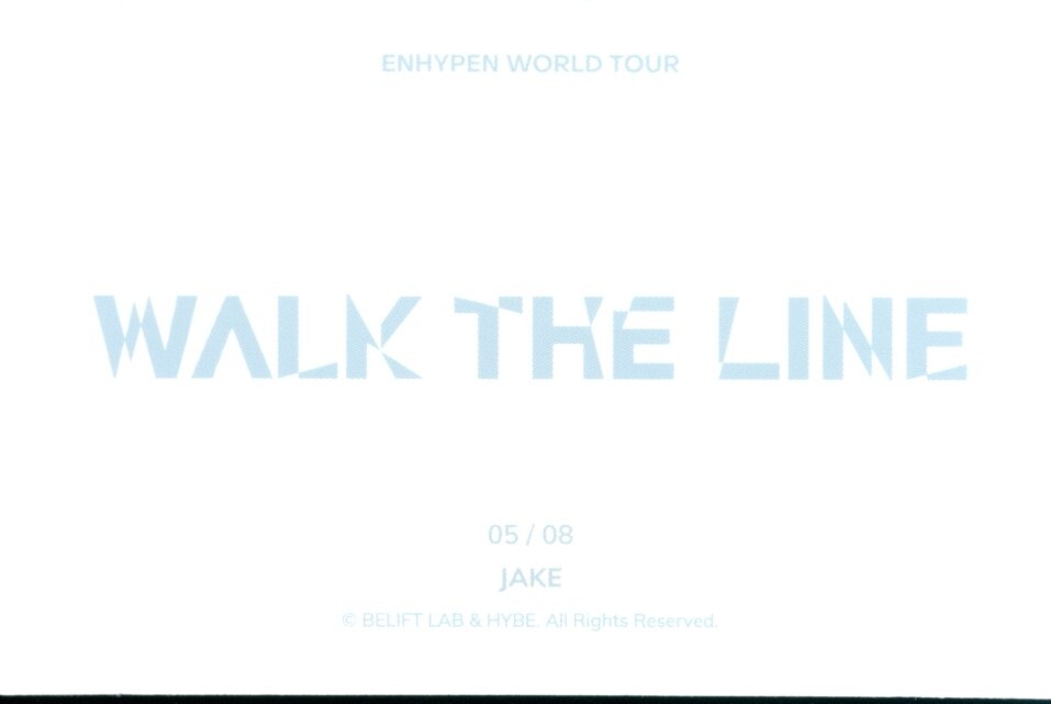 ENHYPEN JAKE 2024 WALK THE LINE 5/8 | まんだらけ Mandarake